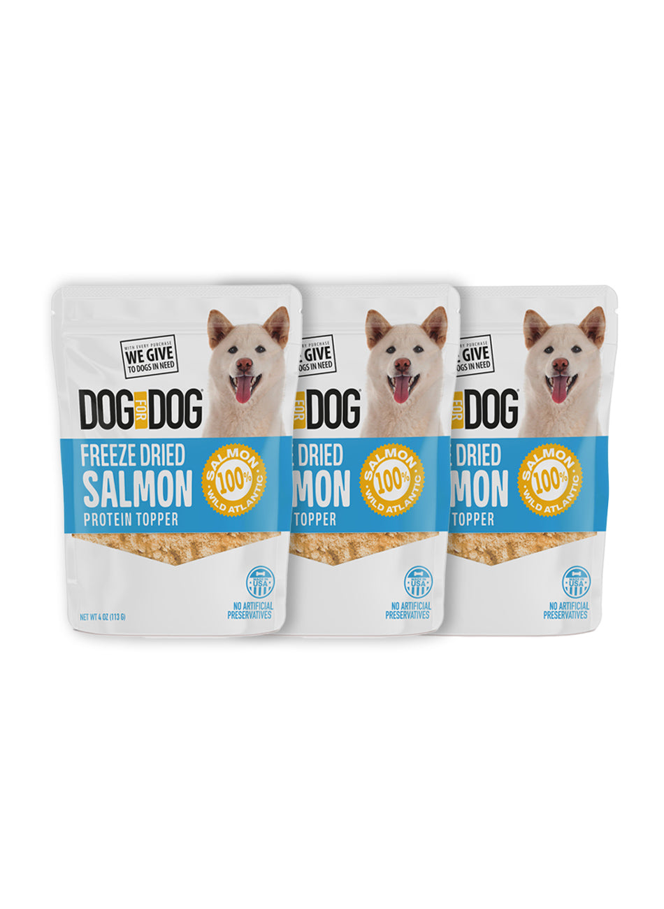 Buy Online Bundle of Dried Protein Topper Salmon For Dog.